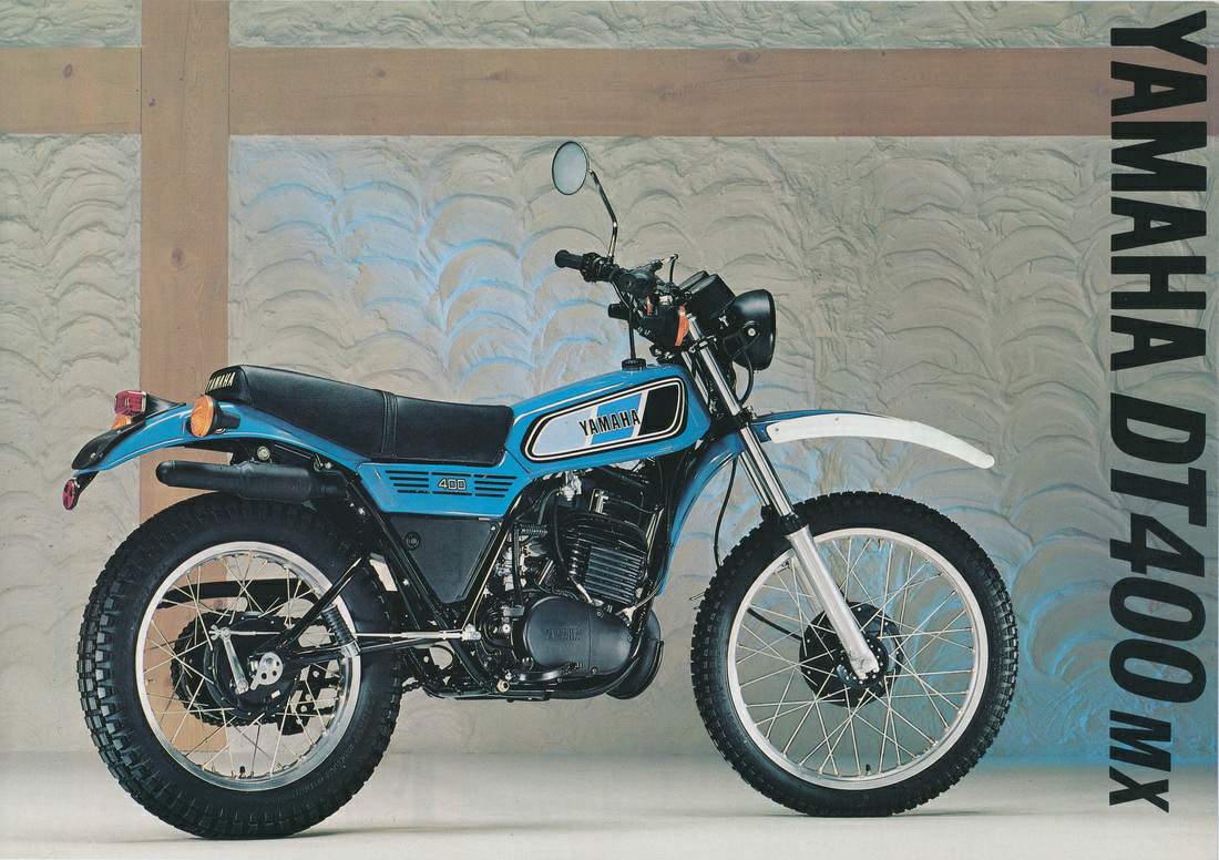 Yamaha DT 400 MX 1977 - Fiche moto - Motoplanete